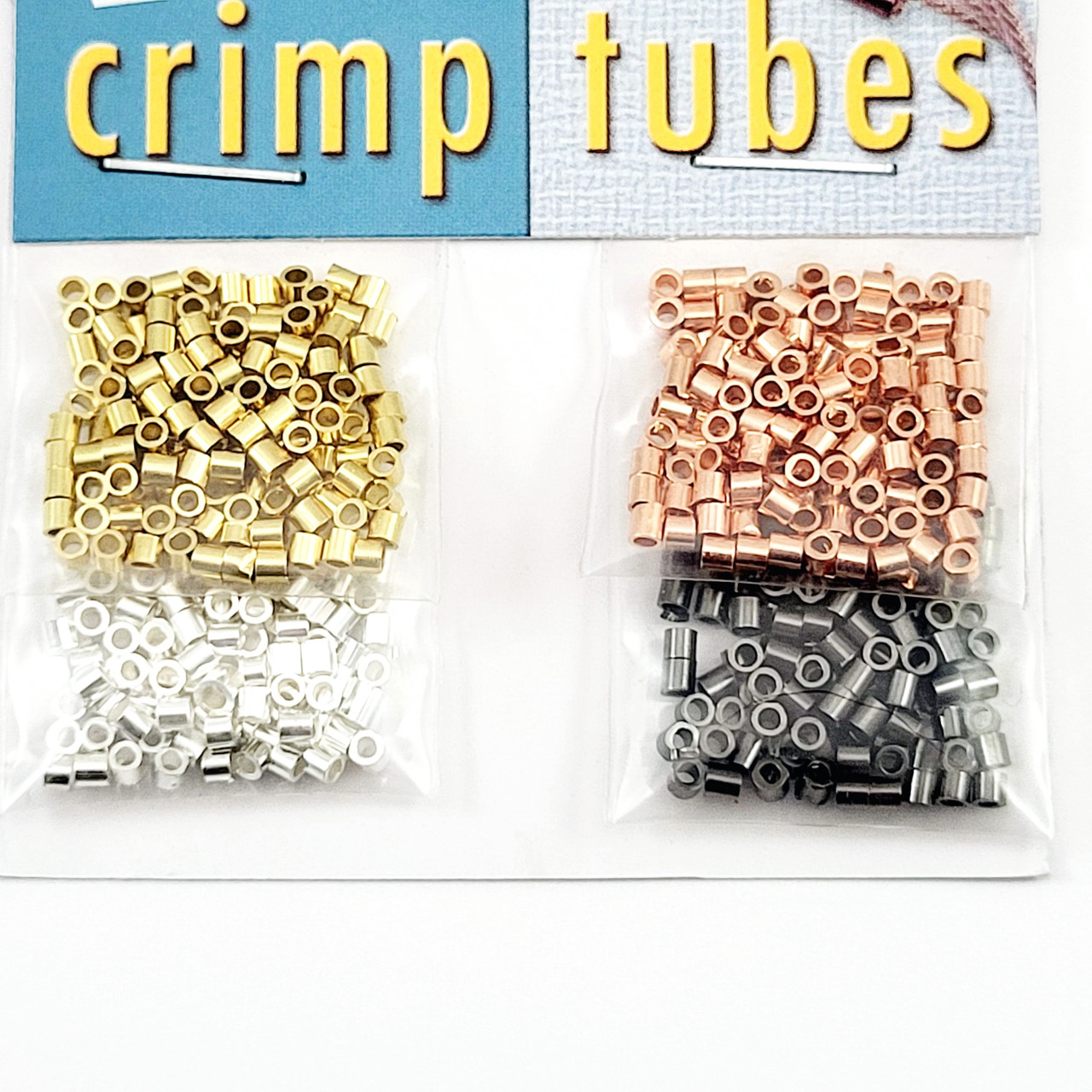Assorted Beadsmith Crimp Tubes 2mm x 2mm- 500pcs - Thunderhorse ...