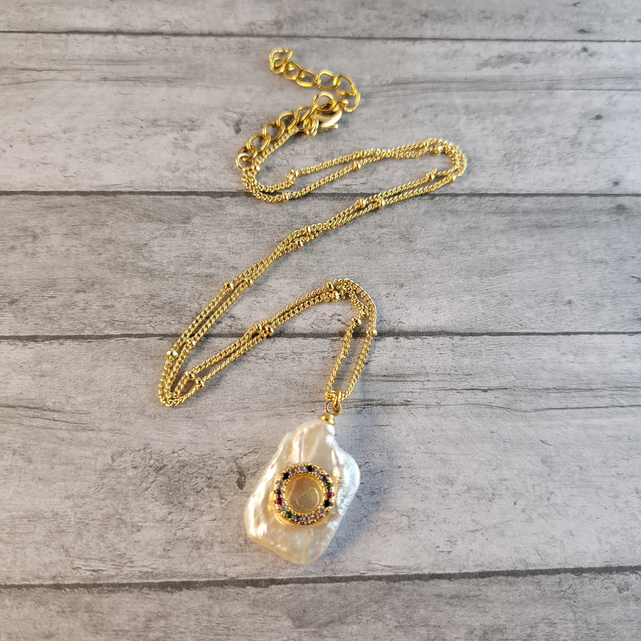Divine Connection Pearl Pendant