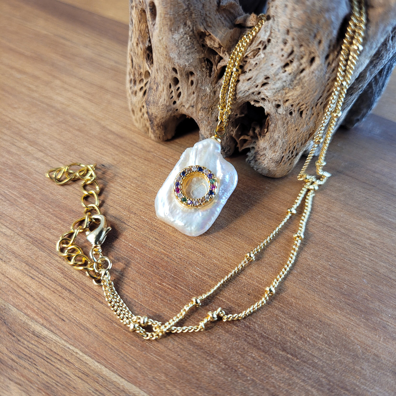 Divine Connection Pearl Pendant