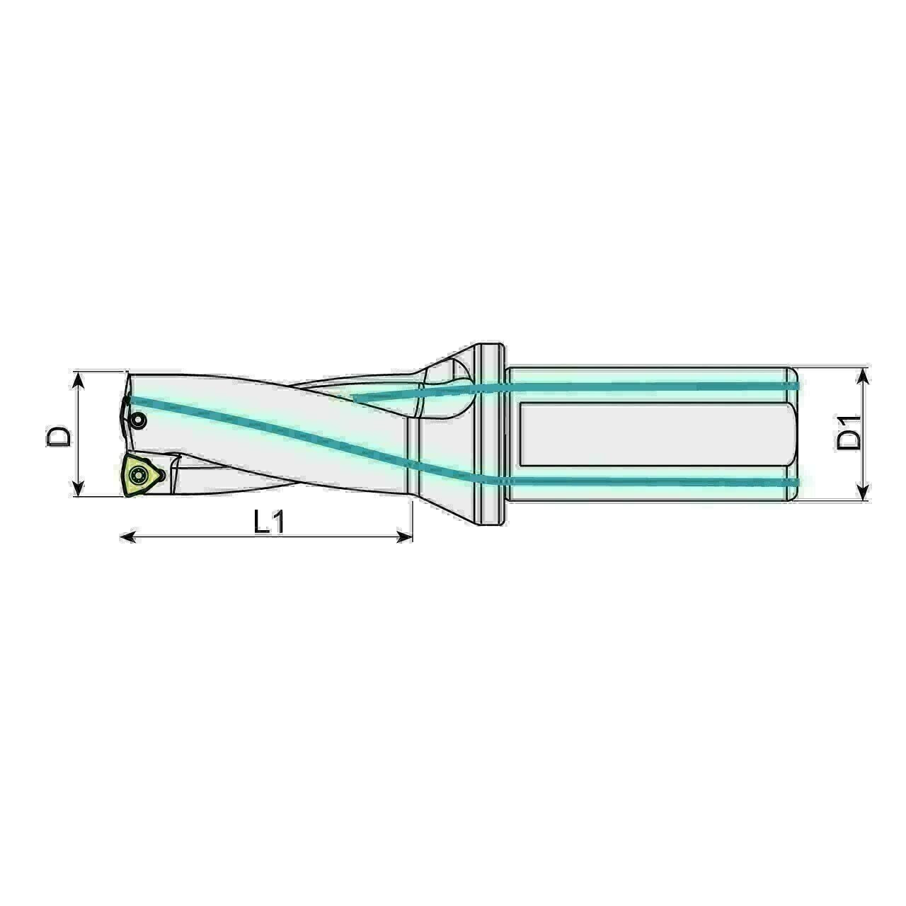 43mm 3xD Indexable U-Drills for WCGX Inserts - Omega Products