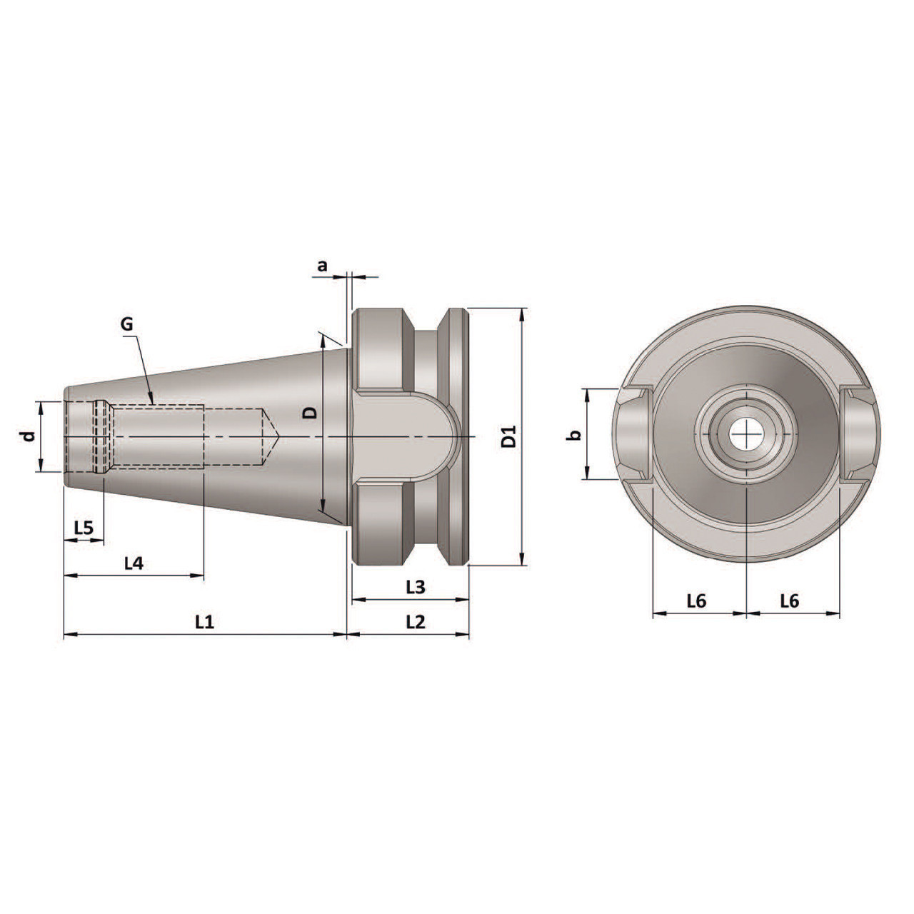 DCBT50 ER32 Collet Chucks - Omega Products