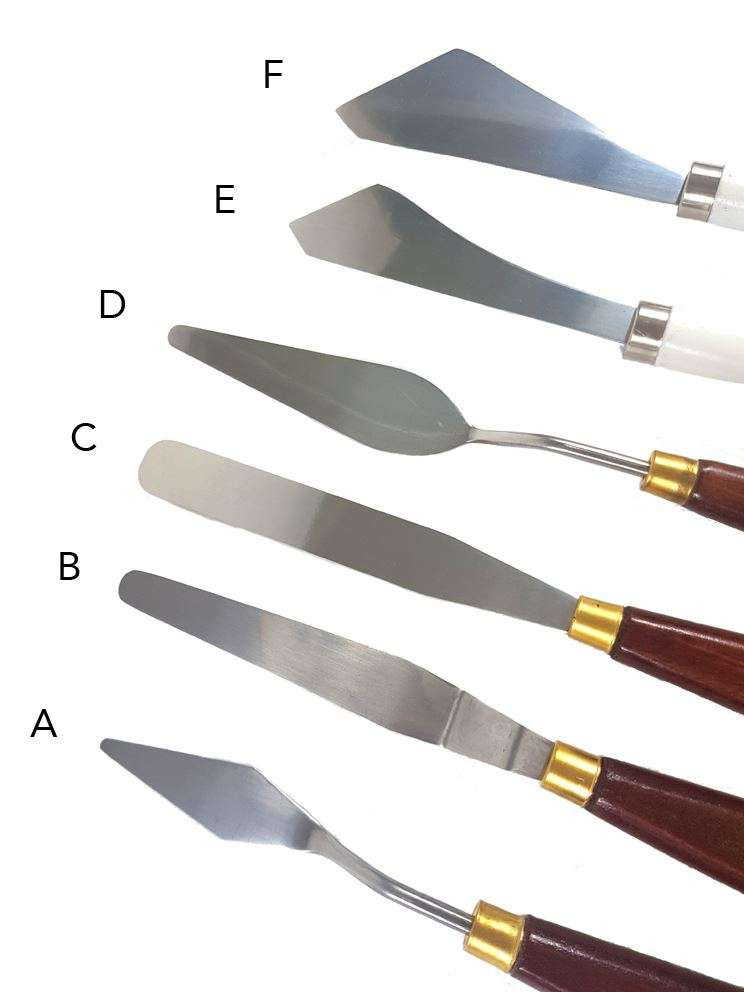 AMI Palette Knives Multi-Angled Painting Tools
