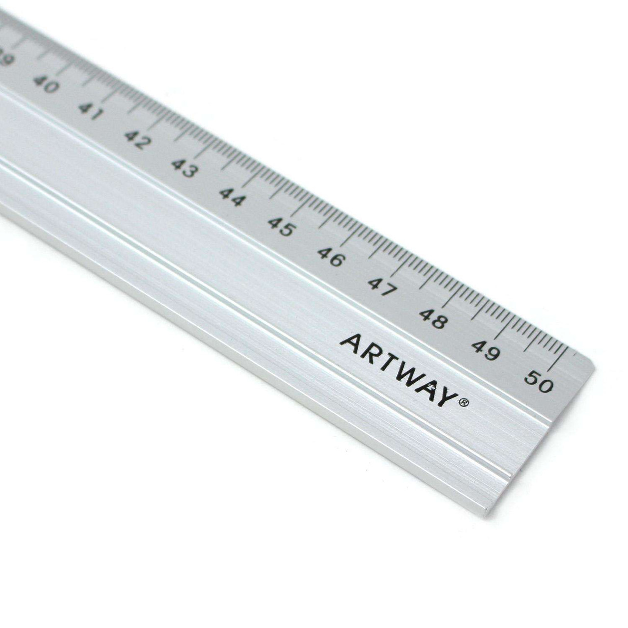 Artway Aluminium Ruler for Cutting - 30cm & 50cm