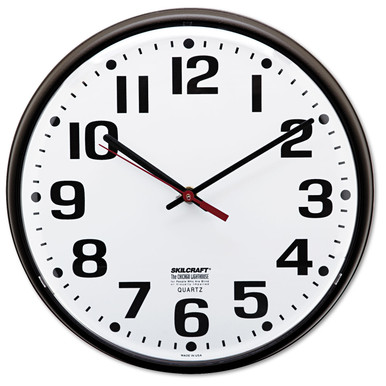 6645010468849 Skilcraft Slimline Quartz Wall Clock, 12.75" Overall ...