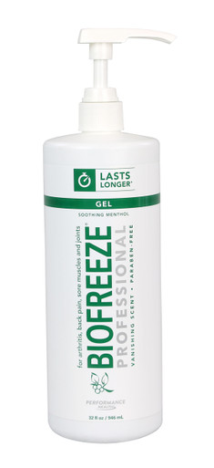 Biofreeze Professional Colorless Gel, Pump, Case of 16
