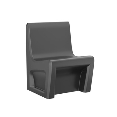 Sentinel Armless Chair with Ballast Door, Gangable, Brown