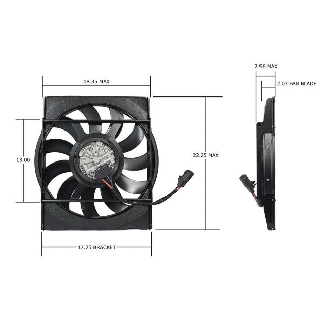 Monster 1932 Ford CustomFit Fan Kit - Vintage Air