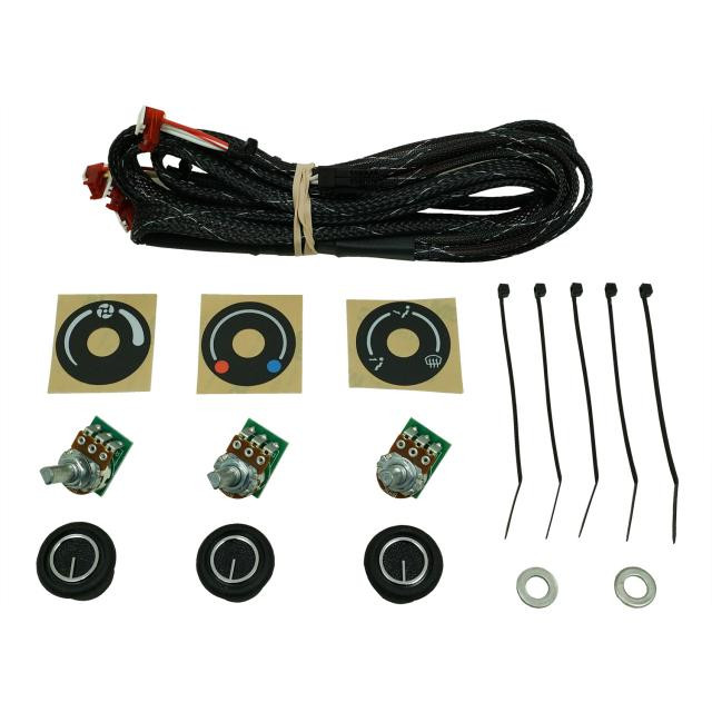 1964-66 Chevrolet Pickup SureFit™ Control Panel Conversion Kit Rotary ...