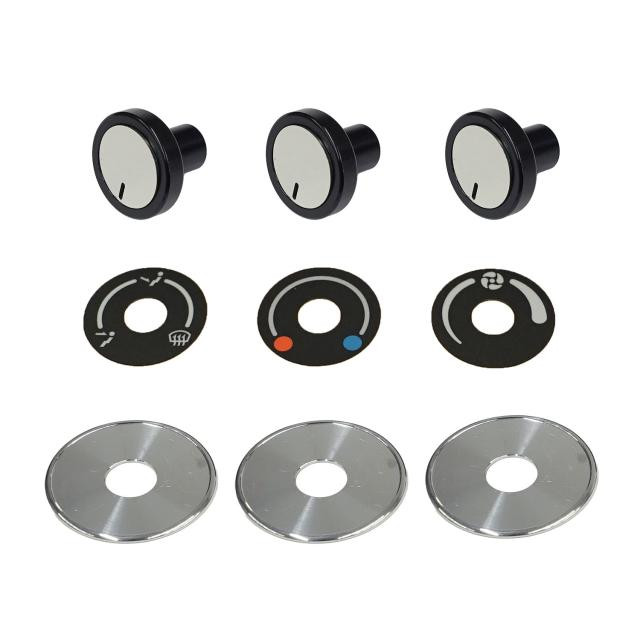 1966-77 Ford Bronco SureFit™ Control Panel Knob Upgrade Kit - Vintage Air