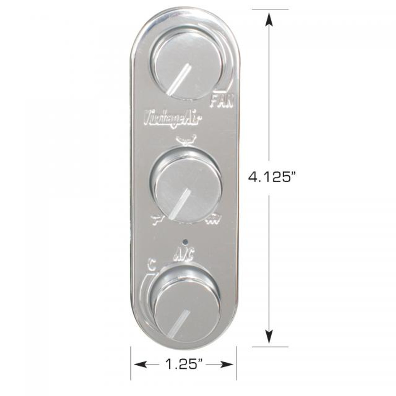GEN IV®/GEN 5® Streamline Upgrade 3-Knob Oval Vertical Control Panel ...