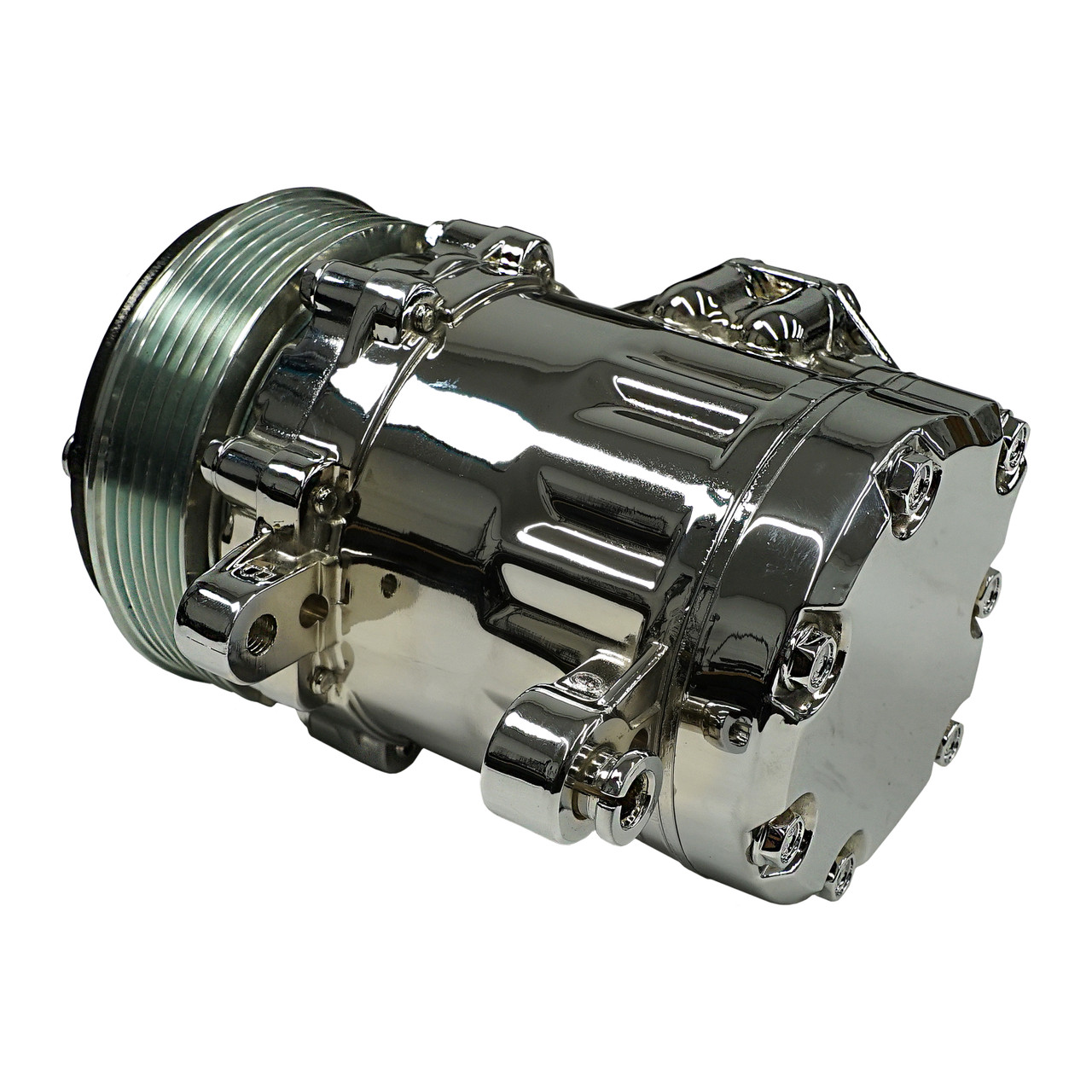 Front Runner® Replacement Compressor Chrome (Drilled) - Vintage Air