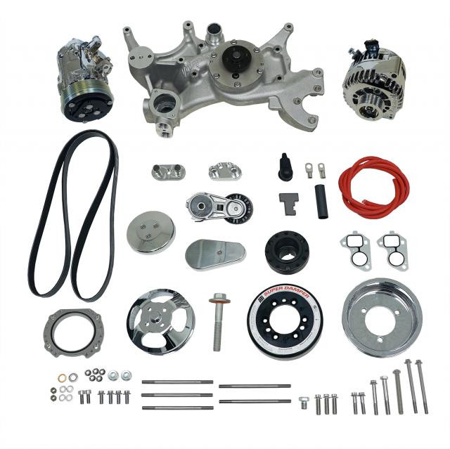 Front Runner® Drive System, GM LS, Wet-Sump, Chrome/Polished, without ...