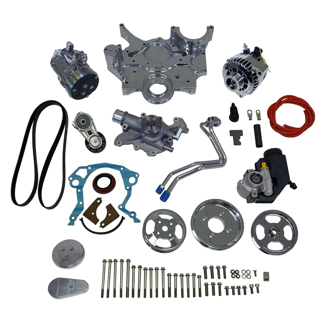 Front Runner® Drive System, Small Block Ford, Bright/Chrome, with Power ...