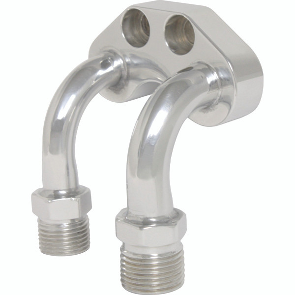 Compressor Block Fitting, TiteFit Polished - Vintage Air