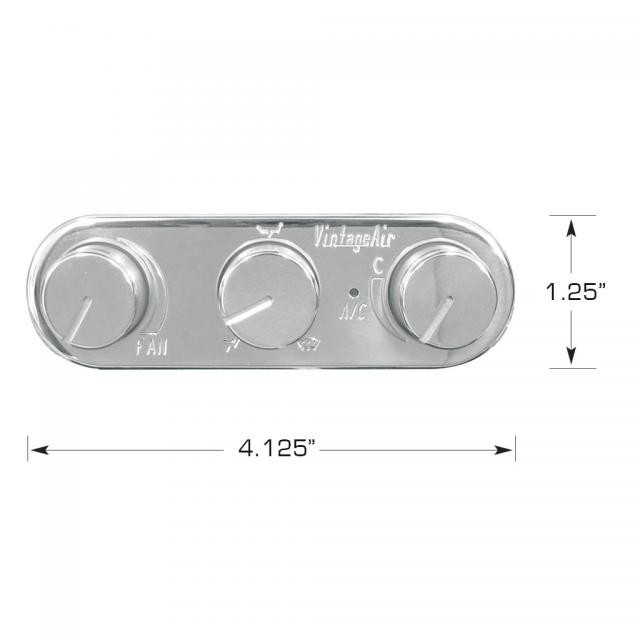 Upgrade 3-Knob Gen IV & 5 Streamline™ Oval Horizontal Control Panel ...