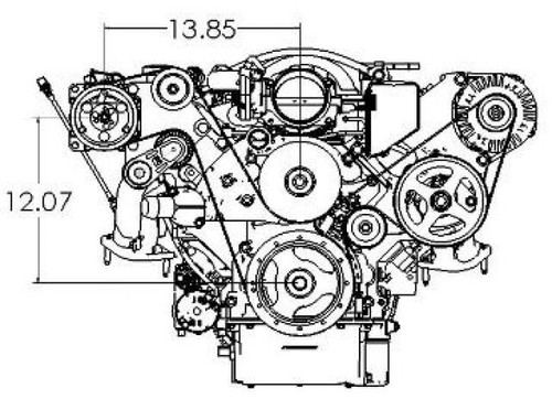 Chevy Truck LS A/C Bracket Kit - Vintage Air