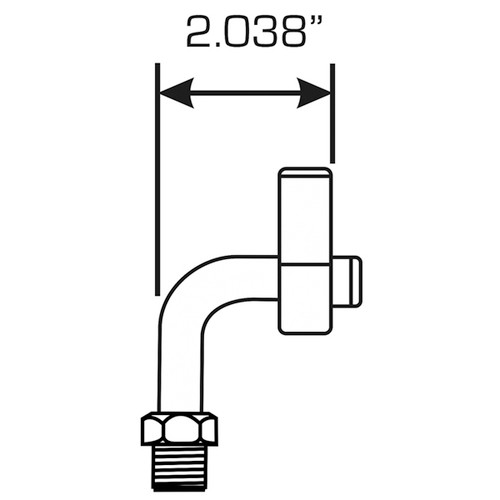 Compressor Block Fitting, TiteFit Standard Finish - Vintage Air