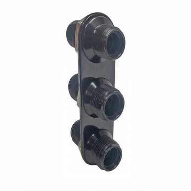 Streamline Black Anodized 3-Way In-Line Bulkhead Plate for AC and ...