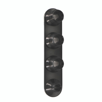 Streamline Black Anodized Aluminum 4-Way In-Line Bulkhead Plate for AC ...