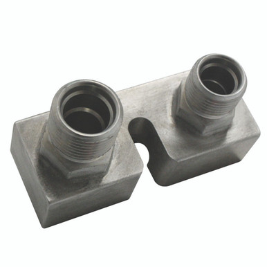 OEM Ford Compressor Block, Fitting Straight #8 - #10 - Vintage Air