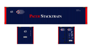 Pacer Stacktrain 45' Container (C) - RLD HOBBIES, LLC