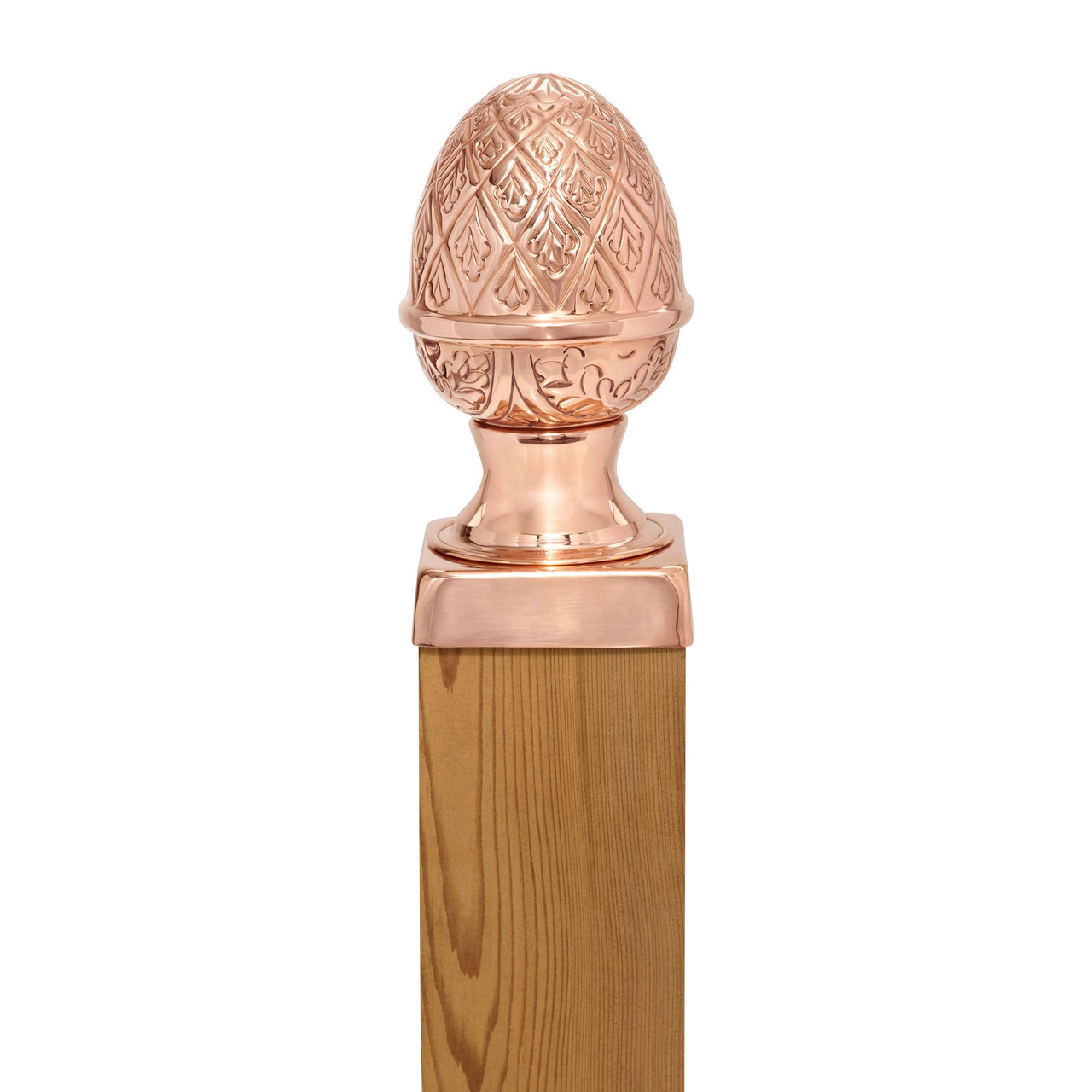 Copper Finial Pineapple Post Caps - Miterless Post Caps™ | Post Cap Depot