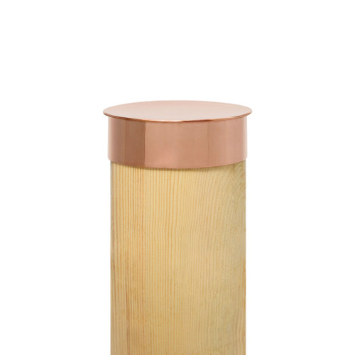 Round Copper Post Cap - Nautical Round Post Top | Post Cap Depot