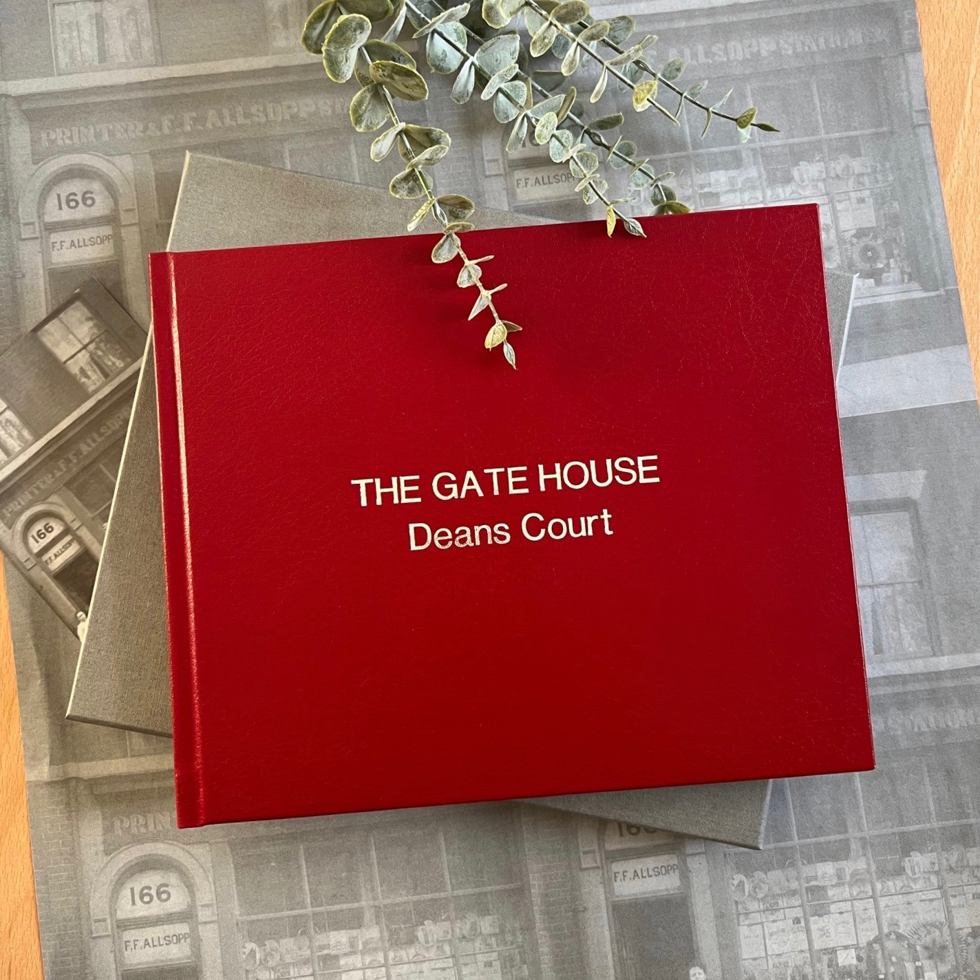 Personalised Guest Book in Red Leather - Personalised Red Leather ...