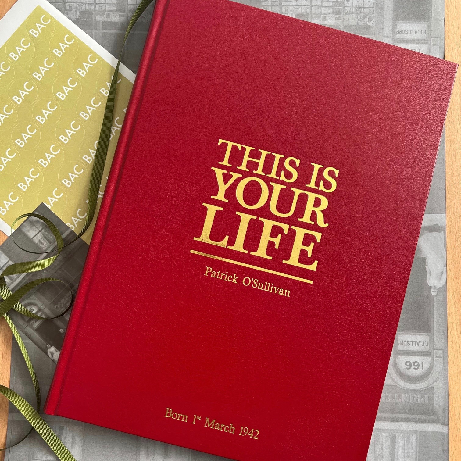 A3 'This Is Your Life' Style Red Photo Album Scrapbook - Bespoke Album ...