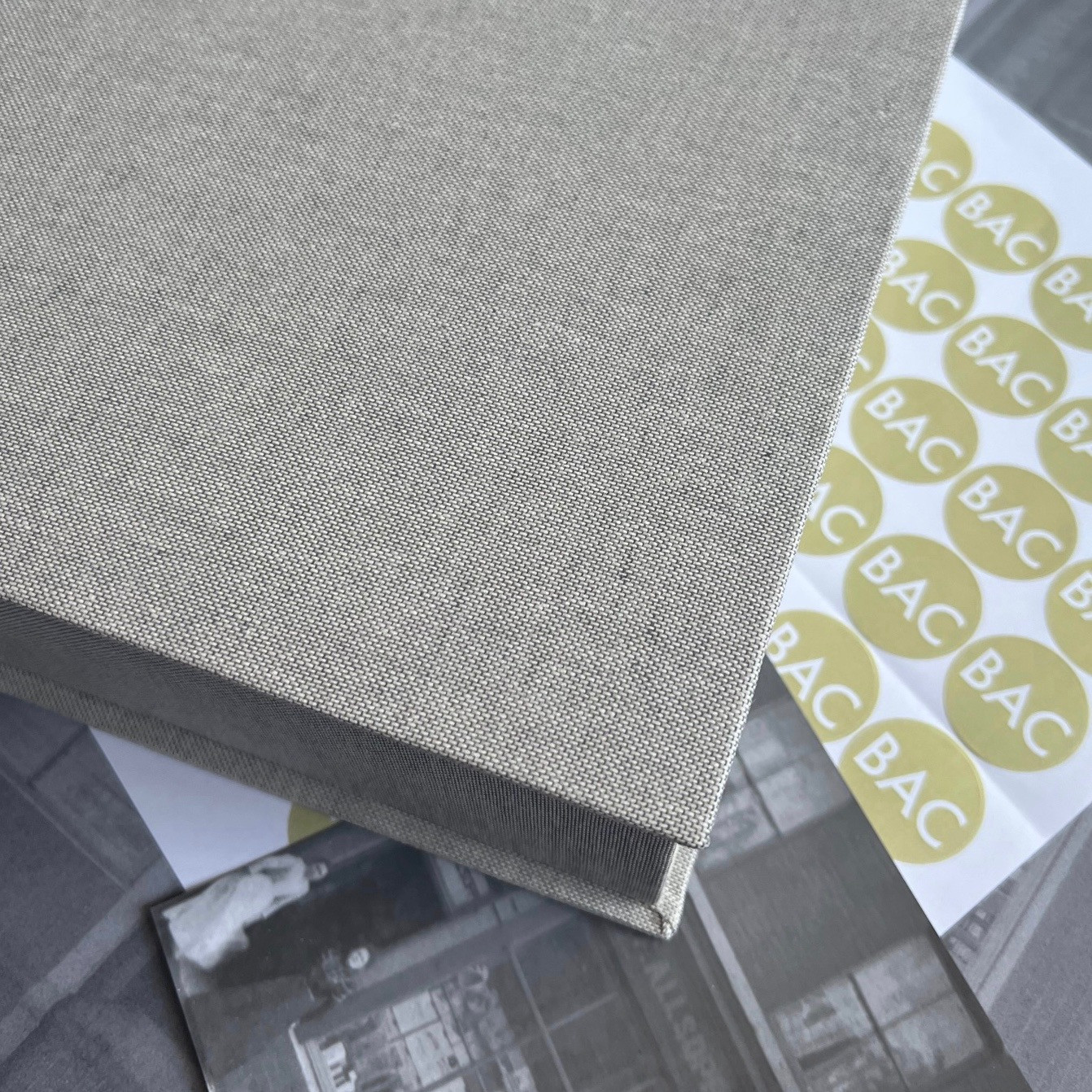Clamshell Box | Grey Marl Linen (Box Only) - Bespoke Album Company