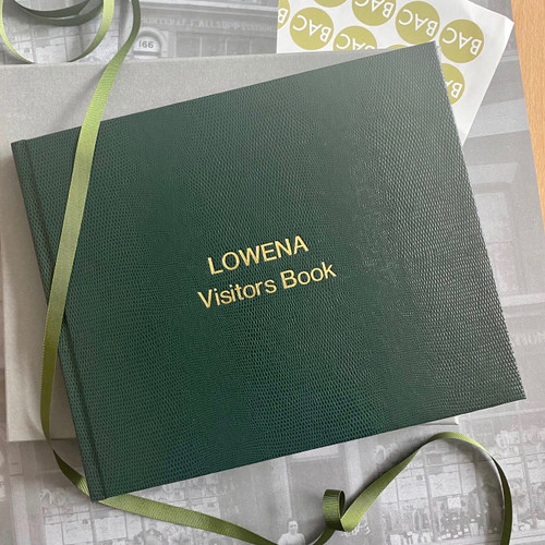 Personalised Guest Book & Personalised Visitor Book | Handmade Leather ...