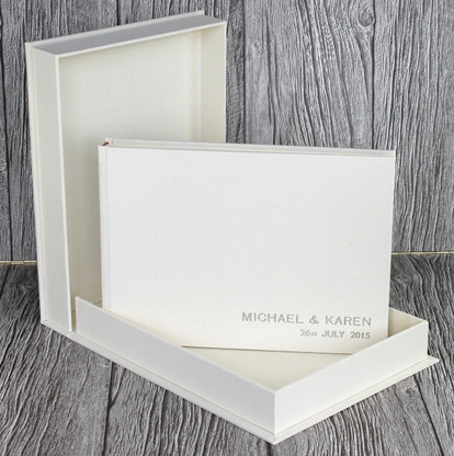 Clamshell Box | Ivory Linen (Box Only) - Bespoke Album Company