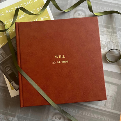 Traditional Classic Photo Album | Tan Leather - Bespoke Album Company