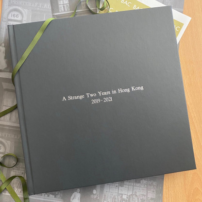 Traditional Classic Photo Album | Dark Grey Leather - Bespoke Album Company