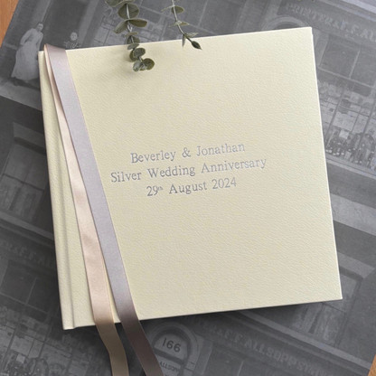 Anniversary Photo Album | Silver Wedding | 25th - Bespoke Album Company