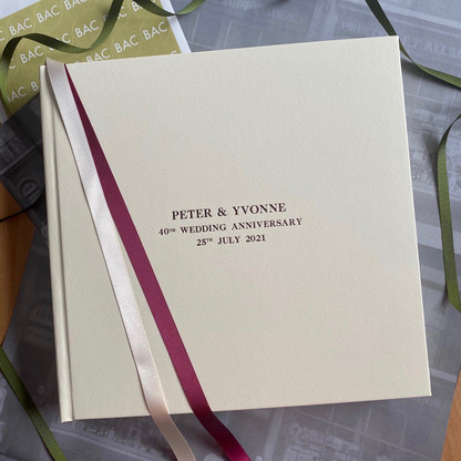 Anniversary Photo Album | Ruby Wedding | 40th - Bespoke Album Company