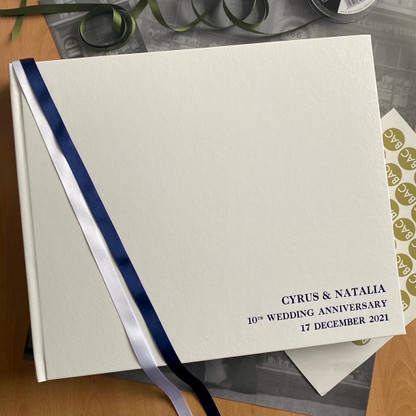 Anniversary Photo Album | Sapphire Wedding | 45th - Bespoke Album Company