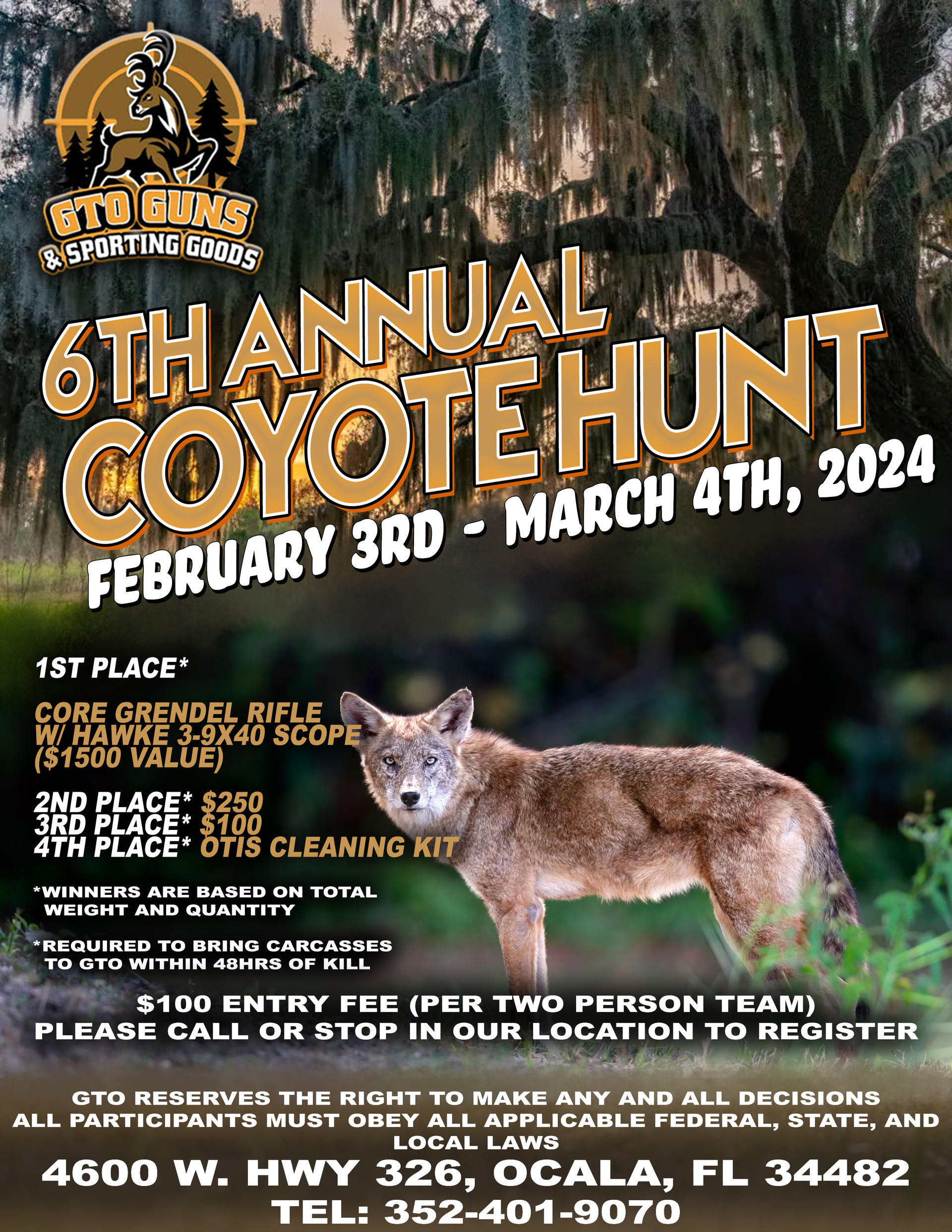 2024 COYOTE HUNT INFORMATION
