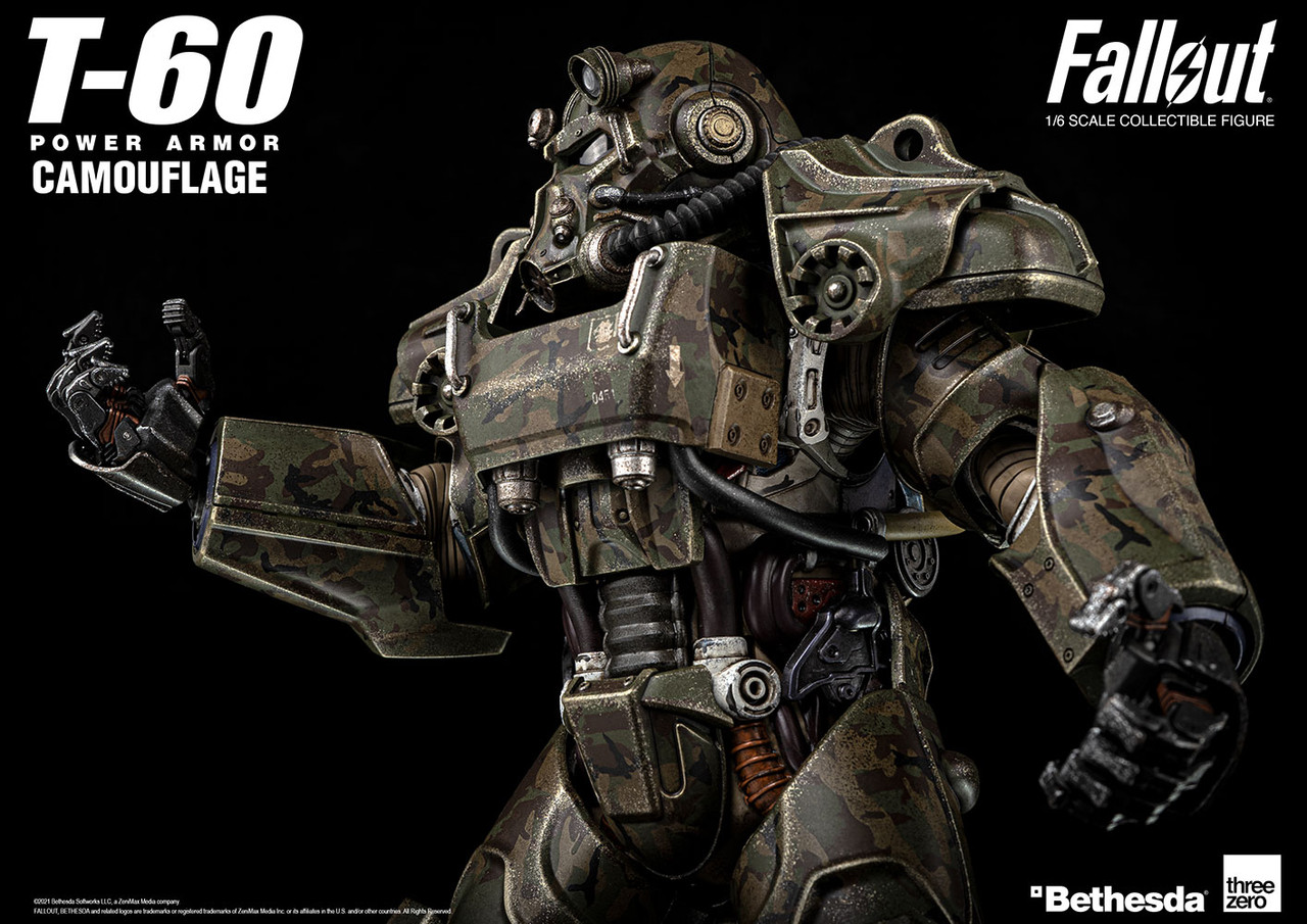 FALLOUT T-60 CAMOUFLAGE POWER ARMOR 1/6 SCALE FIG - Graphic