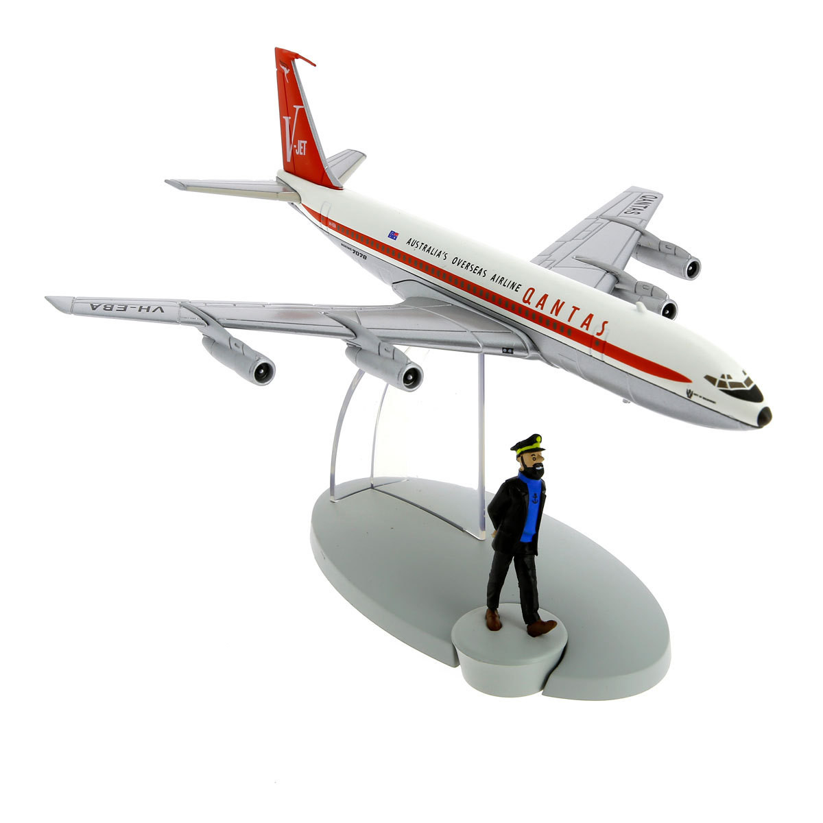 Tintin Plane #15 Qantas Australia's Overseas - Graphic