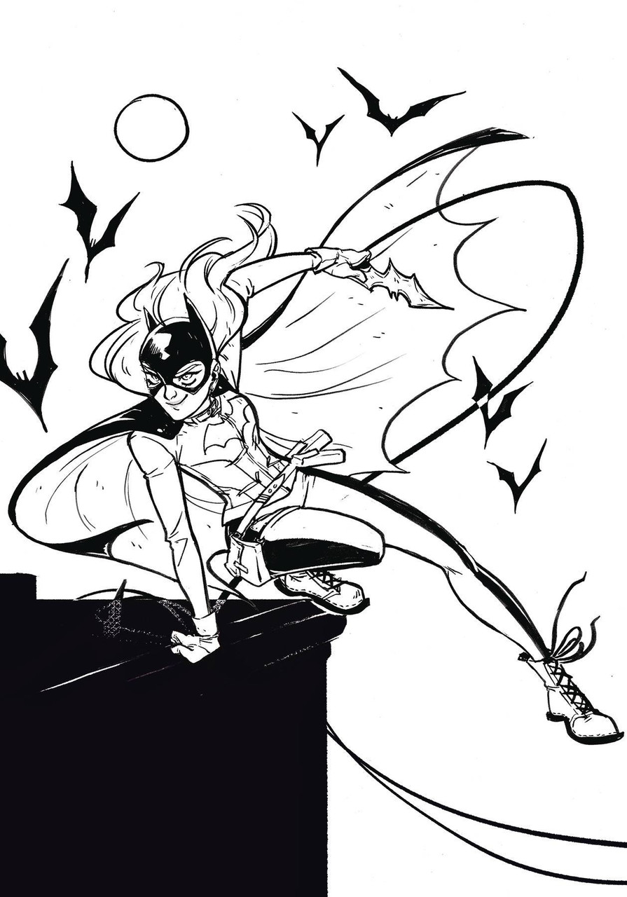 coloring pages batgirl