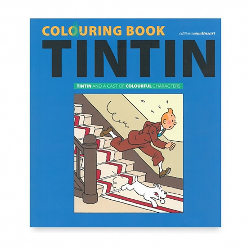 TINTIN COLOURING BOOK COLOURFUL CHARACTERS - Graphic