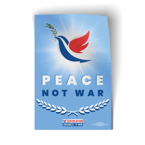 Peace Not War (3" x 4.5" Vinyl Sticker -- Pack of Two!) - Our ...