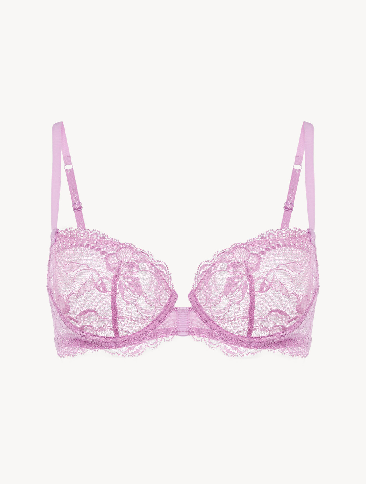 Red lace balconette bra - La Perla - UK
