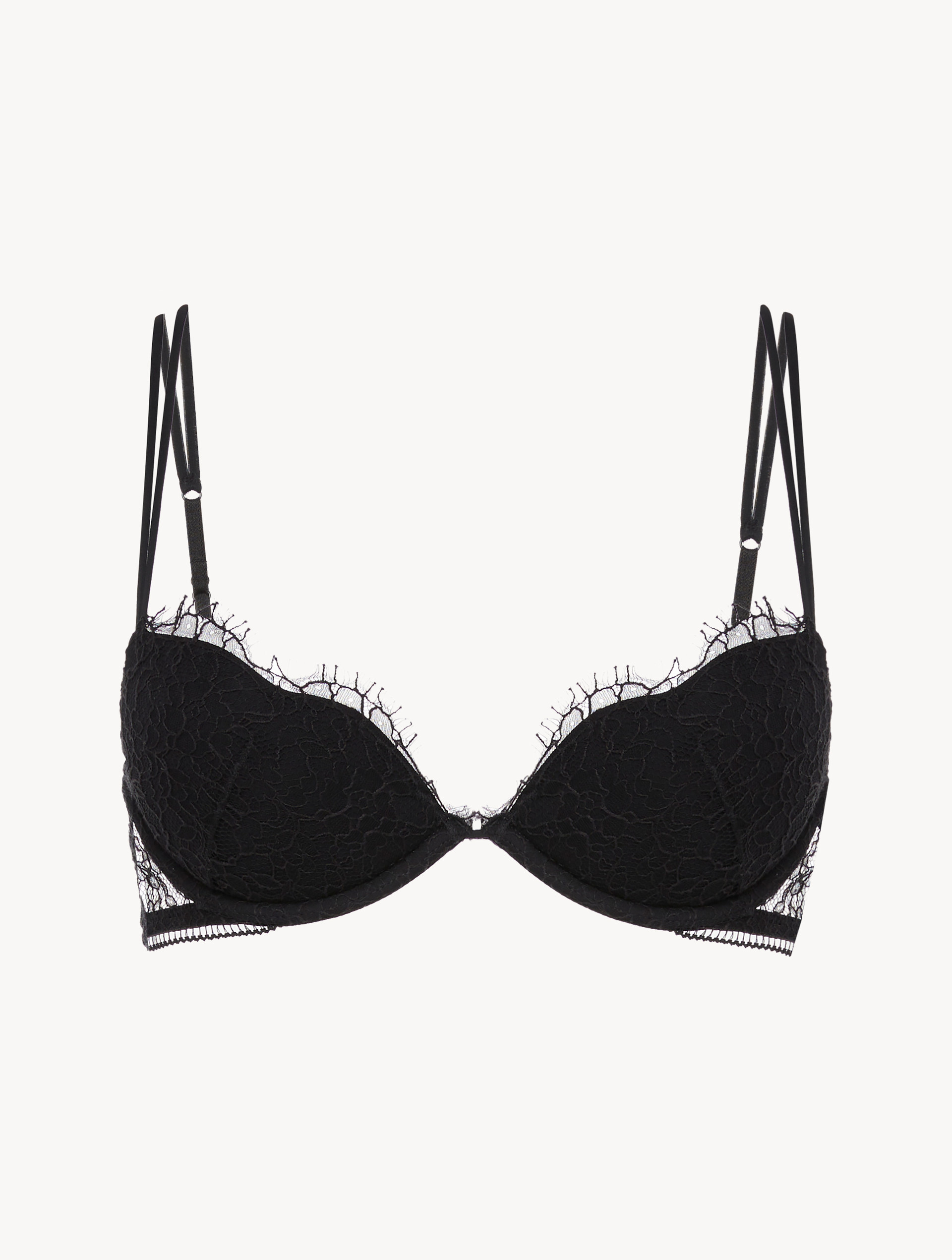 Luxury Lace Push-Up Bra in Red | La Perla