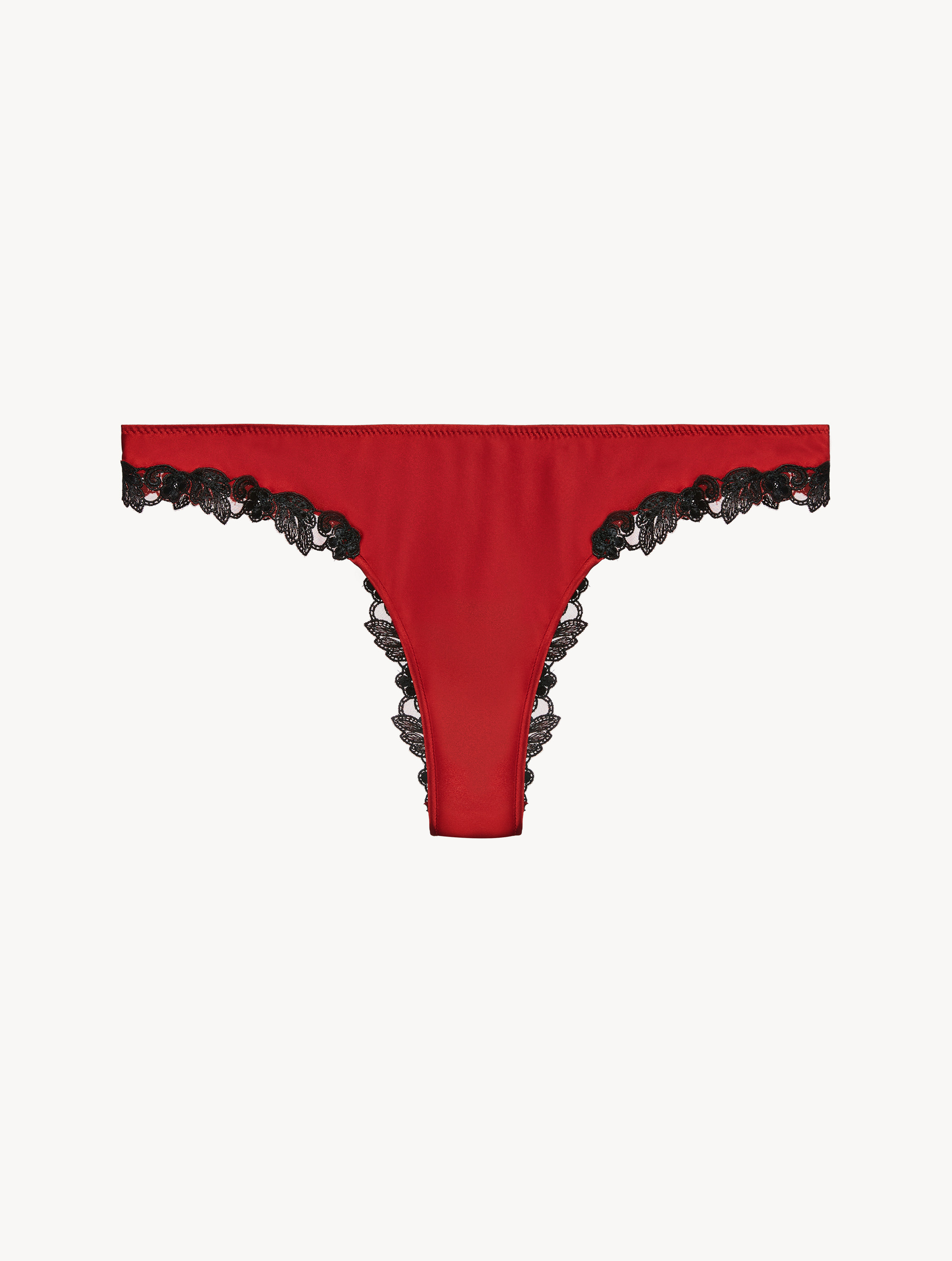 Luxury Silk Push-Up Bra in Red with Frastaglio | La Perla