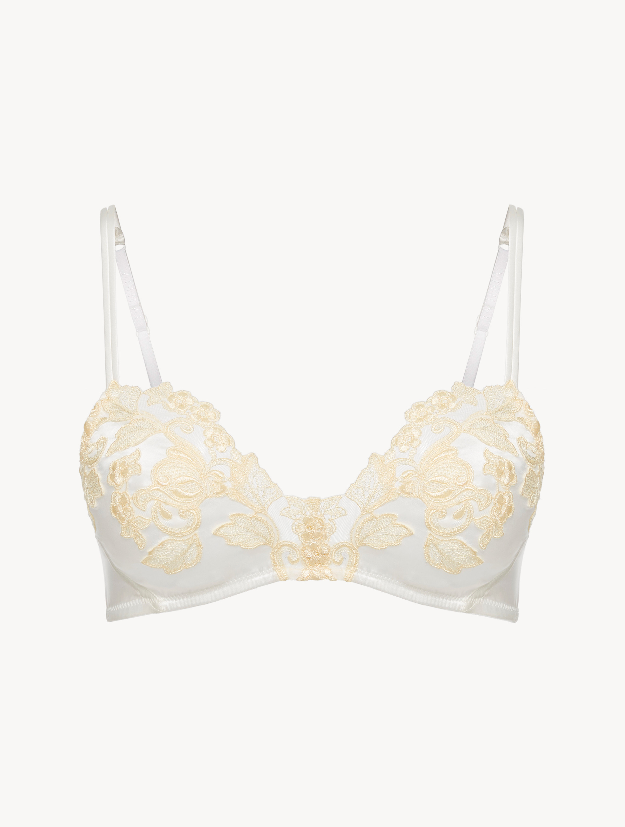 Black triangle bra with macramé - La Perla - UK