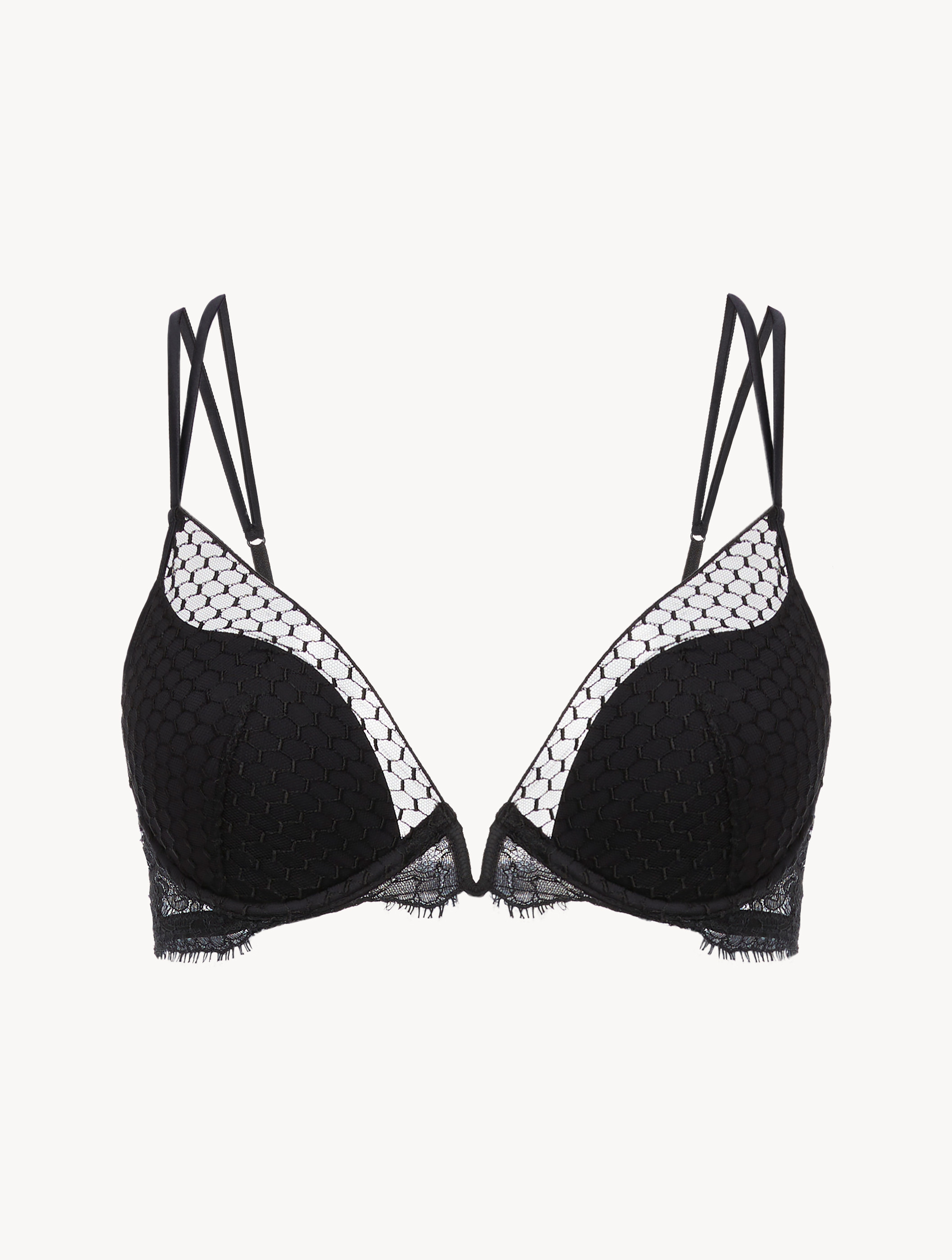 Luxury Lace Push-Up Bra in Red | La Perla