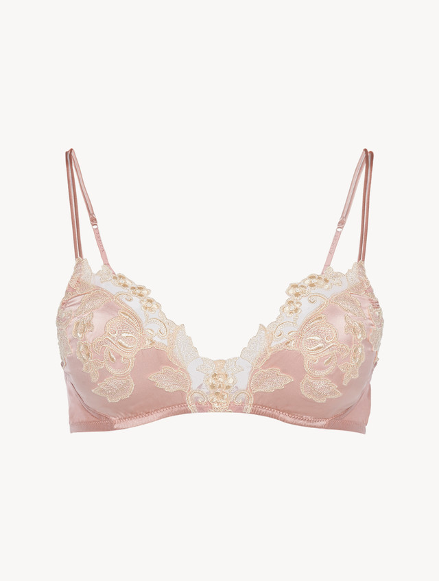 Black triangle bra with macramé - La Perla - UK