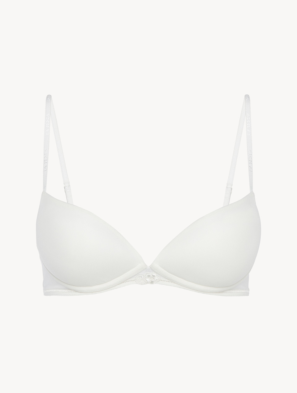 Luxury Stretch Tulle Thong in Off-White | La Perla